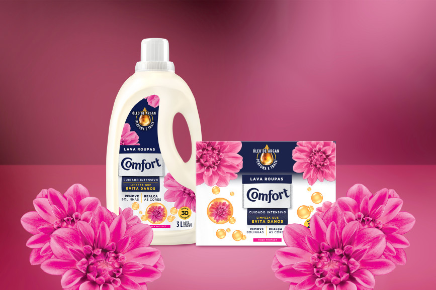 Produtos Comfort: mais perfume para as suas roupas | Comfort
